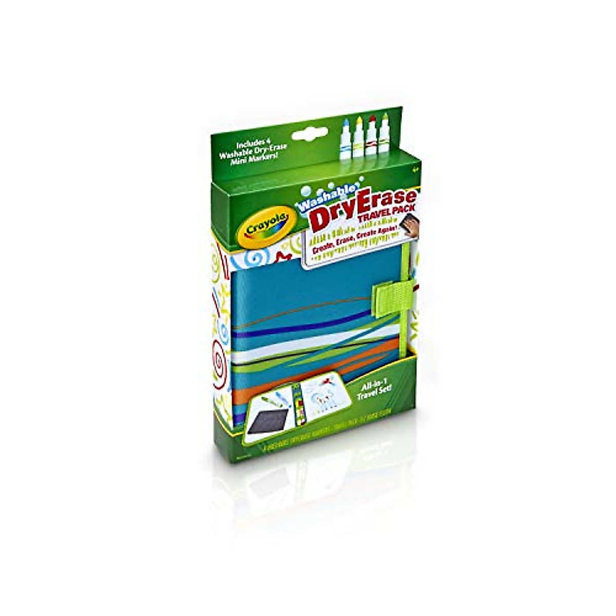 Crayola Washable Dry Erase Travel Pack, Whiteboard for Kids, Ages 4, 5, 6, 7