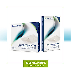Euronet Paraffin-3 x 8 in-Hypoallergenic and Non-Adherent,Primary Wound Contact Layer in The Treatment of Burns,Abrasions,Skin Grafts (10 Pcs per Box)