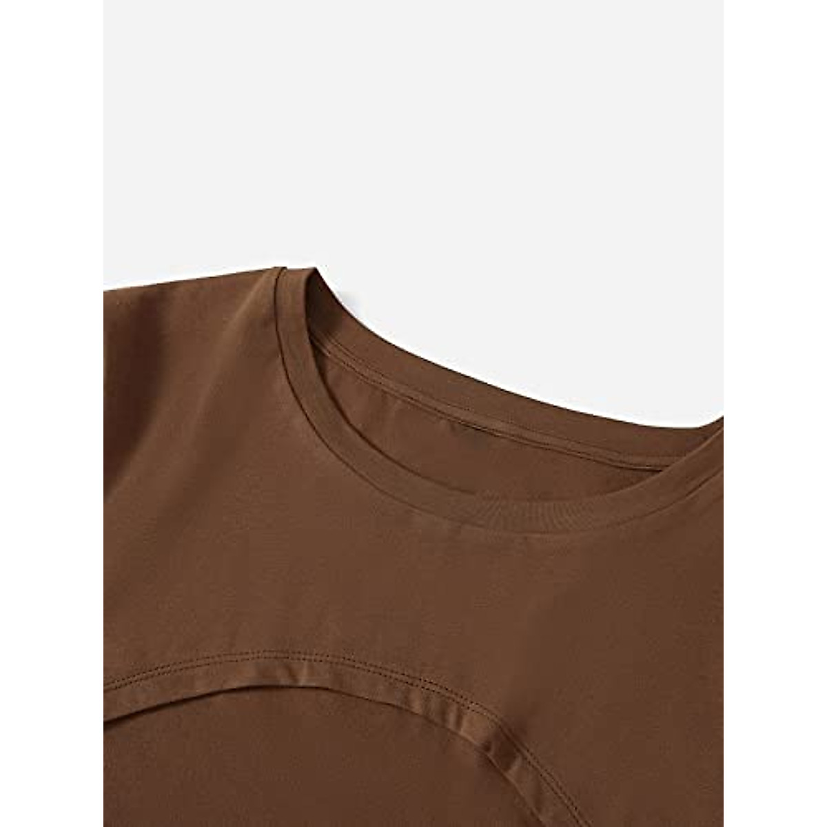 Verdusa Women's 2 Piece Outfit Argyle Print Bodycon Cami Dress with Crop Tee Top Brown S