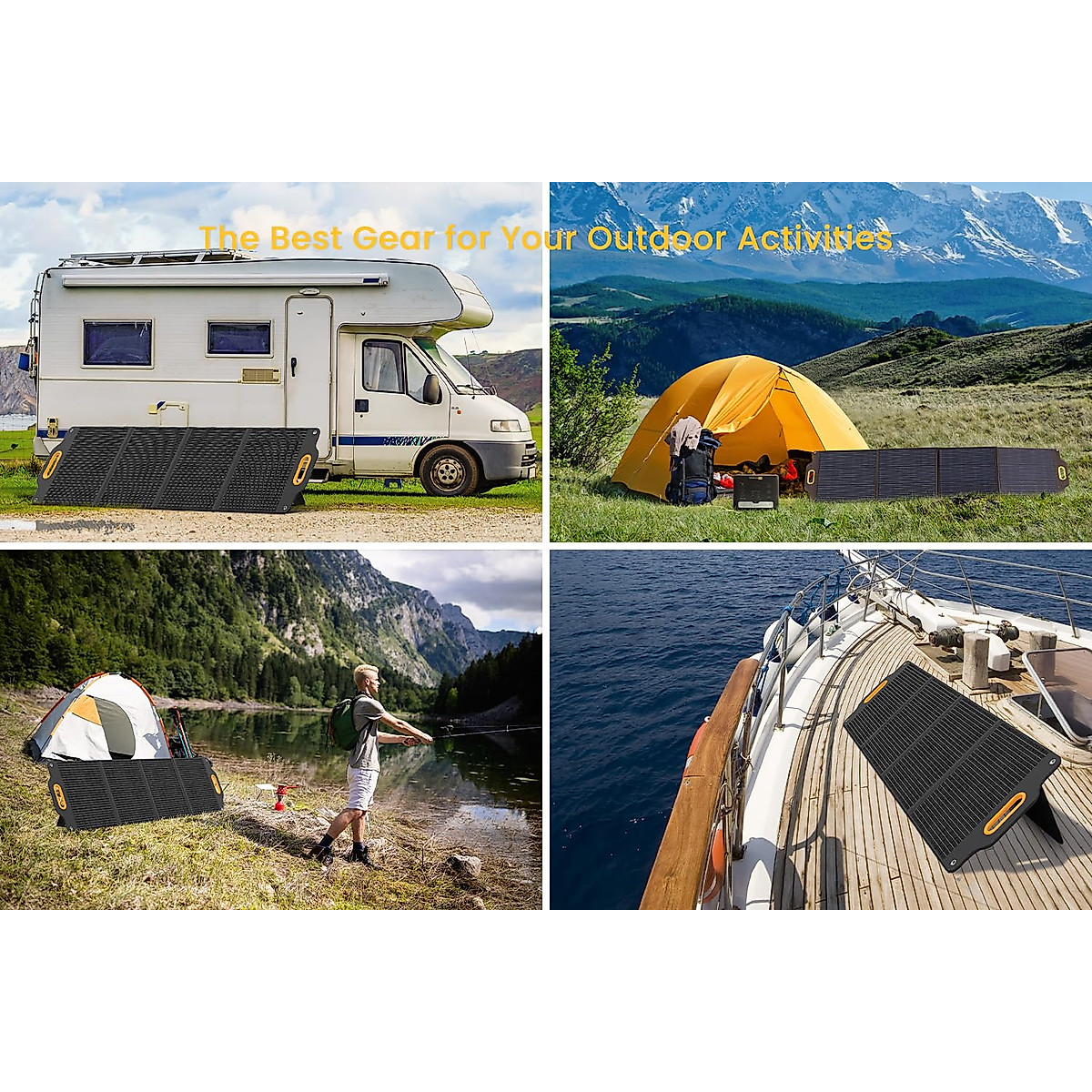 Powerness 200 Watt 18V Portable Solar Panel with 16.4 Feet/5 Meters DC Extension Cable