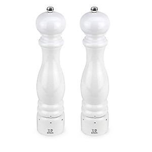 Peugeot Paris u Select White Lacquer 12-in Pepper and Salt Mill Set