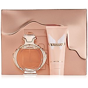 Paco Rabanne Olympea 2.7oz Edp Spray, 3.4oz Sensual Body Lotion 2pc Set Women, 2count