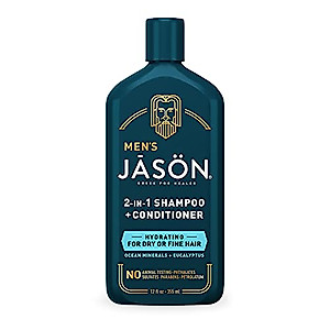 Jason Men's Hydrating 2-in-1 Shampoo and Conditioner, 12 oz