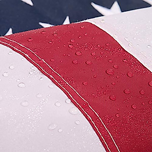 American Flag 3x5 ft Outdoor,US Flag 210D Oxford Nylon-Embroidered Star, Sewn Stripes,Brass Grommets,4 Rows of Lock Stitching, Heavy-Duty USA Flag