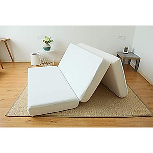 Daily Delight 8-Inch Gel Infused Memory Foam Tri-fold Mattress with Ultra Soft Removable Bamboo Cover (Queen),Plush