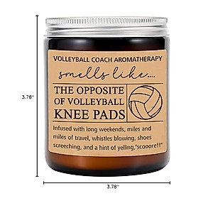 Volleyball Coach Gift - Coach Thank You Gift - Volleyball Coach Candle - End of Season Gift for Volleyball Coach - Volleyball Team Coach Gift