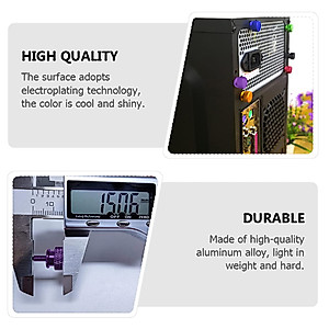 SOLUSTRE 10PCS Chassis Thumb Screws Computer Case Screws Computer Case Thumbscrew Knurled Thumbscrews Practical Screw Computer Screws Computer Part Accessories Aluminum Alloy Purple