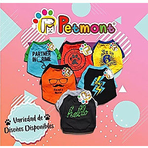 PETMONT Casual T-Shirt for Pets Desing: Who let The Dogs Out Green Great for Small and Medium Dogs Size Small