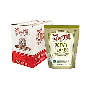 Bob's Red Mill Instant Mashed Potatoes Creamy Potato Flakes, 16-ounce (Pack of 4)