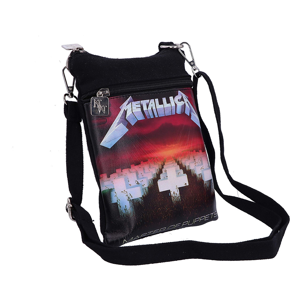 Nemesis Now Officially Licensed Metallica Master of Puppets Shoulder Bag, Metal, Black, 23cm