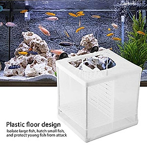 Fish Tank Breeder Net, Multifunctional Isolation Mesh Box Plastic Frame Fish Tank Separation Breeding Net Aquarium Mesh Hatchery Breeder