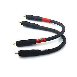 WJSTN RCA to RCA Audio Cable RCA Male to Male Stereo Audio Cable ， for Home Theater, HDTV, Amplifiers, Hi-Fi Systems 2-Pack (6 inches)