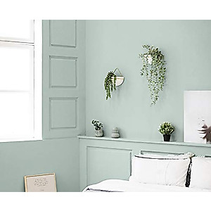 Mkono Ceramic Hanging Planter Geometric Wall Decor, Set of 2 Modern Wall Planter with Metal Plant Hanger Wall Mounted Plant Pot for Succulent Air Plant Herb Faux Plant Indoor Home Garden Decor, Gold