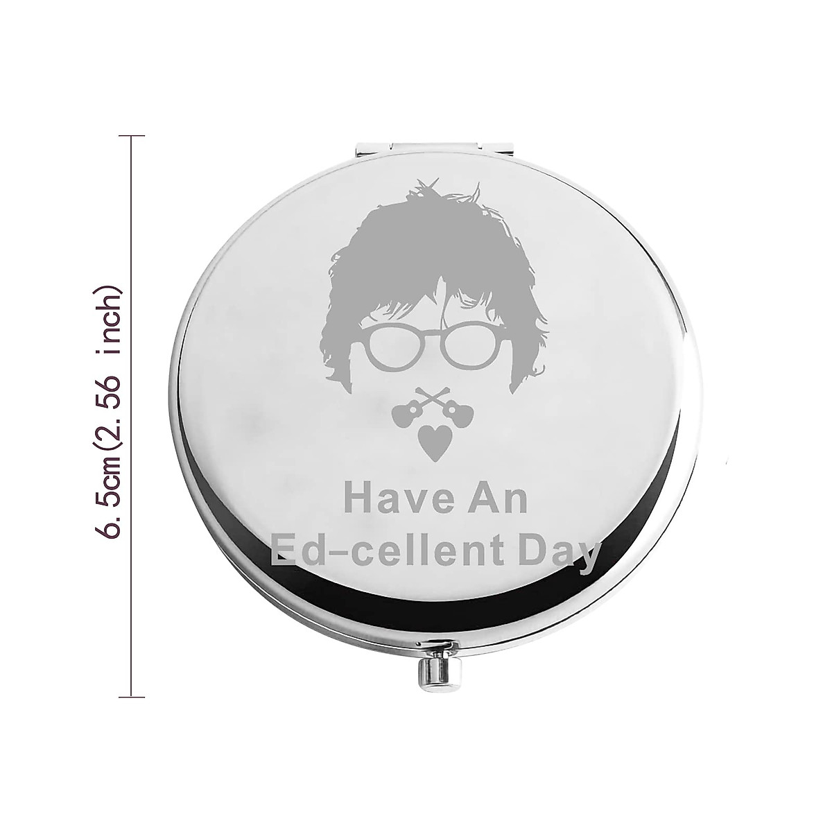 Zuo Bao Fans Gift Music Lovers Makeup Mirror Have an Ed-Cellent Day Compact Mirror Guitar Gift（Have an Ed-cellent Day）
