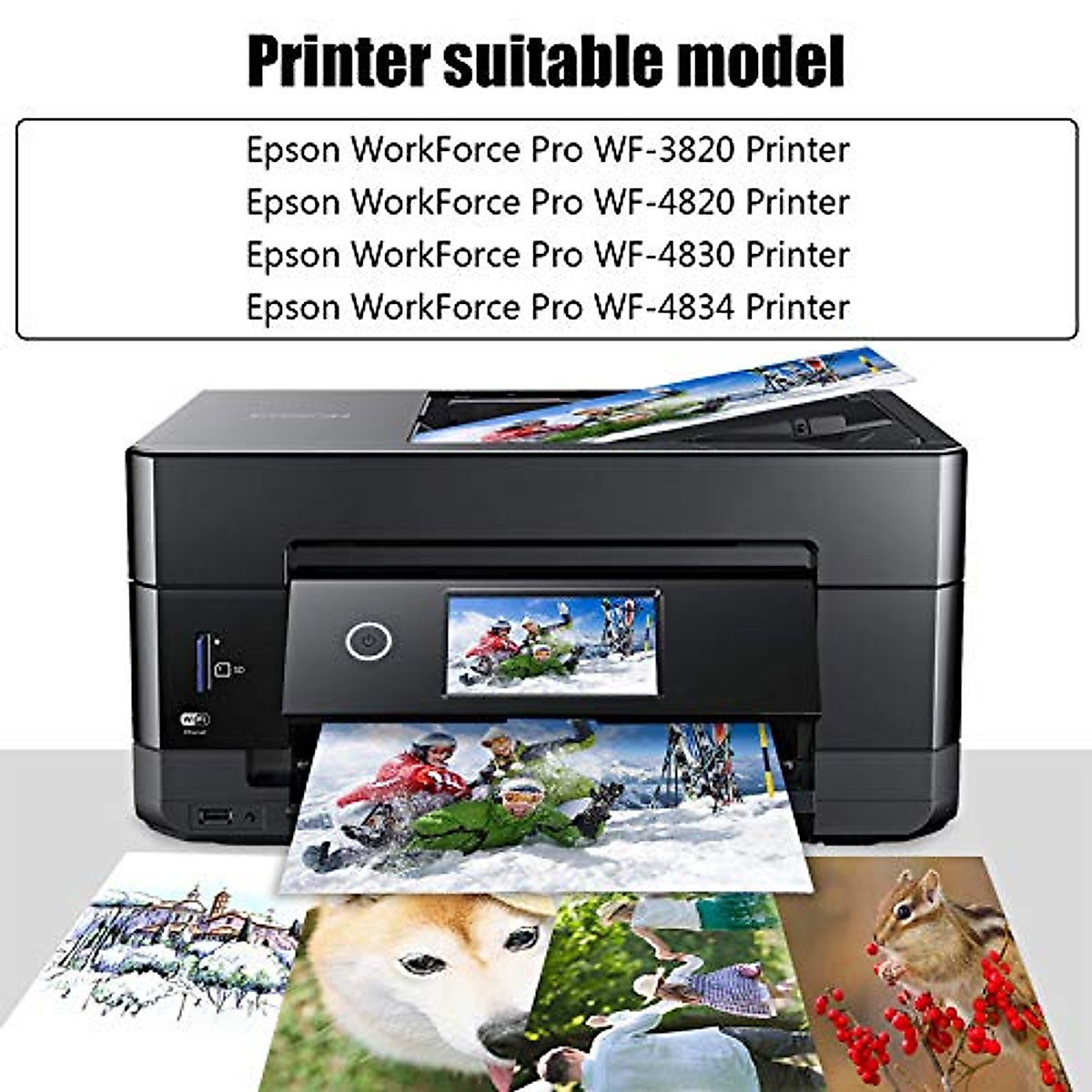 NoahArk 822XL Remanufactured Ink Cartridge Replacement for Epson 822 T822 T822XL High Yield for Workforce Pro WF-3820 WF-4820 WF-4830 WF-4833 WF-4834 Printer (2 Black,1 Cyan,1 Magenta, 1 Yellow)