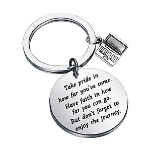 FUSTMW Software Engineer Gifts Computer Programmer Keychain Computer Science Tech Developer Gift for Computer Coder Gifts (silver)