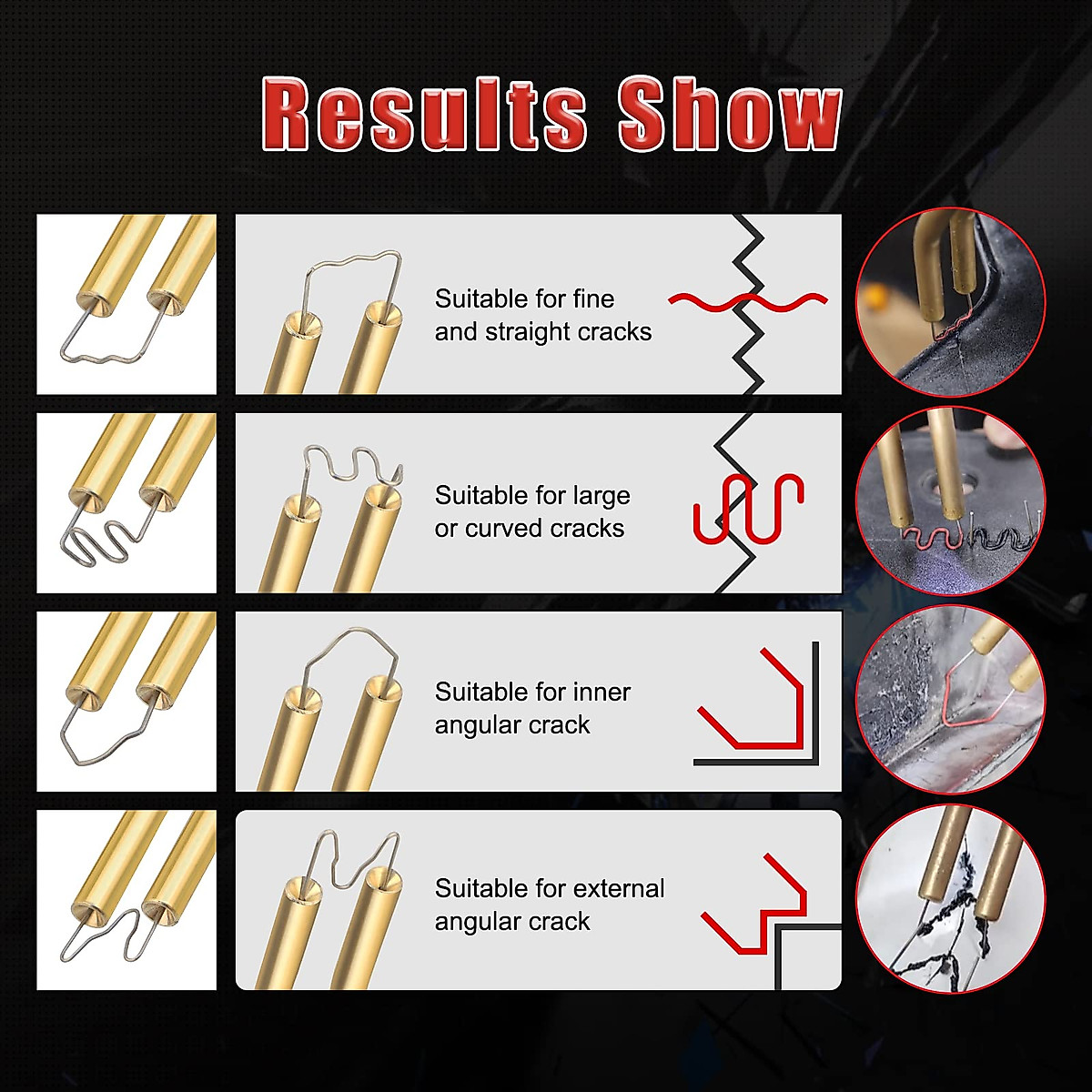 ATOLS Plastic Welder, 1000PCS Staples, Plastic Welding Kit, Hot Stapler Kit, Plastic Welder Gun Kit, Car Bumper Repair Kit, Plastic Repair Kit, Portable Toolbox