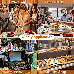 Mini Cake Pans with Lids,6.8 Oz Mini Loaf Pans with Lids Aluminum Foil Mini Loaf Baking Pans 100pcs Disposable Bread Pan Aluminum Foil Long Baking Cupcake Liners for Cake Bakery Wedding Birthday Party