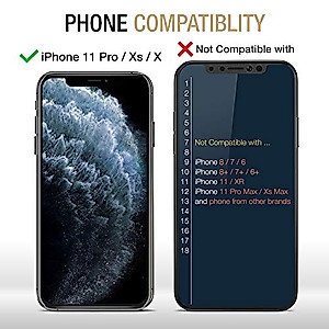 XDesign HyperPro Series Designed for Apple iPhone 11 Pro Case (2019 5.8") Slim Fit/GXD Cushion Drop Protection - Black