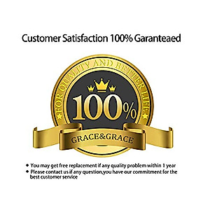 Grace & Grace Pneumatic Height Adjustable Rolling Swivel Stool with Comfortable Seat Heavy Duty Metal Base for Salon, Massage, Shop and Kitchen (Grey)