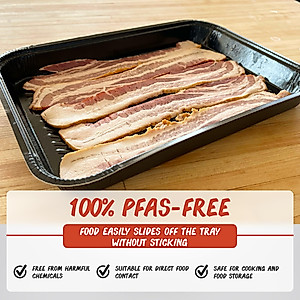 Bake 'N Buddy 9x13 Kitchen Disposable Cooking Tray 8-Pack Party Serving Trays - Foil Pan for Baking, Bacon, Crawfish - Oven and Microwave Safe Foil Pans - Catering Trays, Roasting Pan
