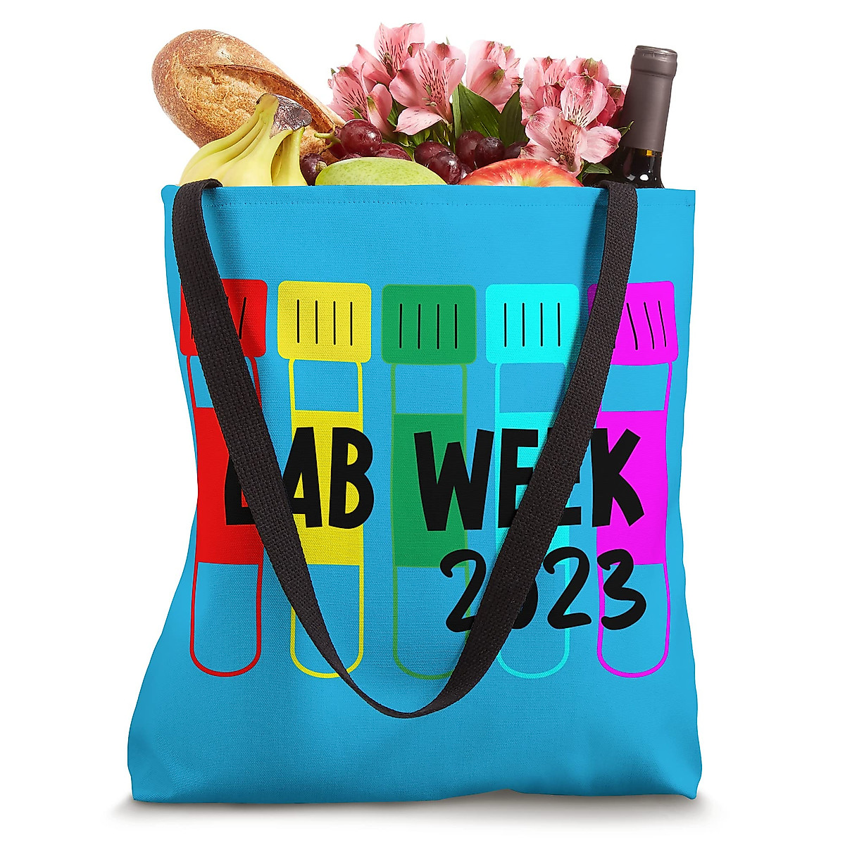 Lab Week 2023, Colorful Scientist, Fun Lab Week Gift Tote Bag