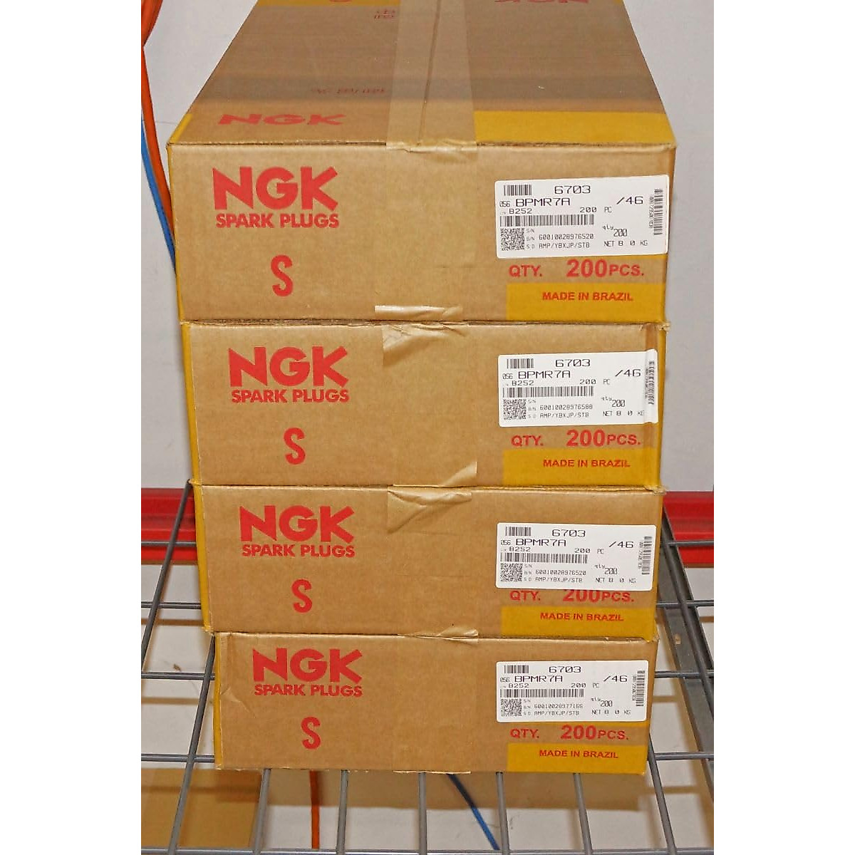 NGK (6703) BPMR7A Spark Plugs Individual Boxed - 2 Pack, Copper
