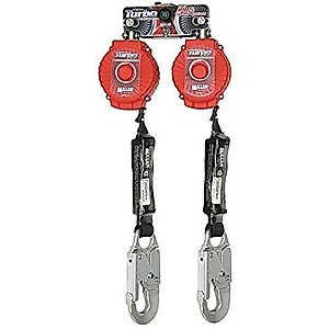 Fall Limiter, 6 ft, 400 lb Weight Capacity, Red