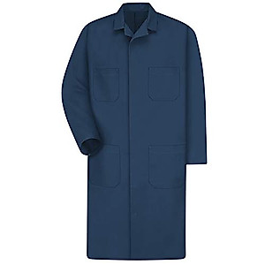 Red Kap Men's Shop Coat, Navy, 46