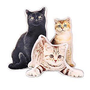Wucidici Custom Pet Pillow,12" Personalized Photo Shaped Dog Cat Pet Pillow Gift(Double Side Printing)