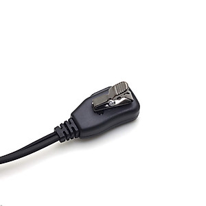 Kymate 2 Pin G Shape Clip-Ear Headset Earpiece with Mic for Two Way Radio Devices DEP450 CP040 CP200 CP200D CP185 DTR650 PR400 EP450 CLS1110 CLS1410 CLS1450 CLS DLR DTR RDX RDU RDV 5Pack