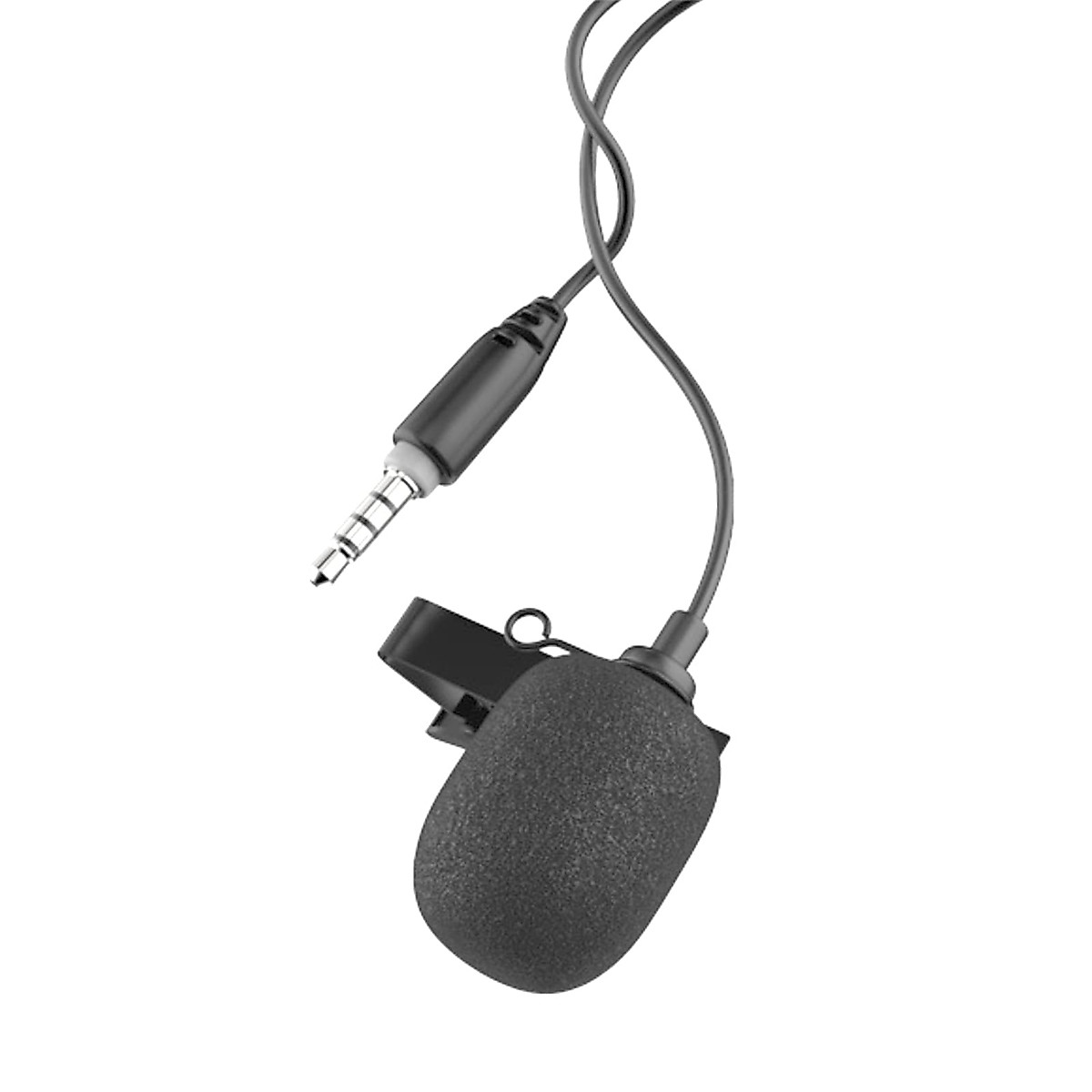 Luwigs 3pcs Lavalier Microphone Metal Tie Clips with 3pcs Lapel Mic Windscreen Foam Covers, Lapel Microphone Replacement Kit, Metal Lapel Mic Clips Sponge Cover Kit (6 Pack, 7.5mm)