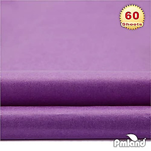 PMLAND Gift Wrapping Tissue Paper - Dark Purple Color - 20 Inches x 26 Inches 60 Sheets