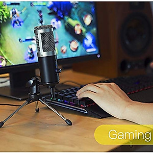 n/a Microphone USB Condenser Microphones for Laptop Computer Recording Studio Streaming Gaming Videos
