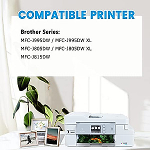 BINKSYLER Upgraded LC3033XXL LC3033 Ink Cartridges Replacement for Brother LC3033 LC3033XXL LC3035 Work for Brother MFC-J995DW MFC-J995DWXL MFC-J815DW MFC-J805DWXL Printer (BK/C/M/Y) 4 Pack