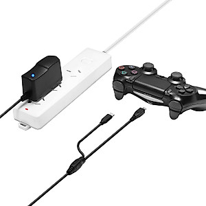 PS4 Charging Cable AC Wall Compatible for Playstation 4PS4 SlimPS4 Pro,Playstation DualSense Wireless Controller Charger Cord DualShock 4 Wireless Controller,Playstation 5PS5 Charger Cable