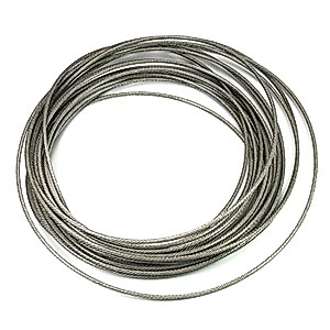 Heyiarbeit 5/32 Wire Rope 304 Stainless Steel PVC Wire Cable, 39.36ft Length Aircraft Cable Perfect for Outdoor, Yard, Garden or Crafts
