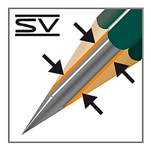 Faber-Castell Pencils, Castell 9000 Artist graphite pencils, 4B black lead Pencil for drawing, sketch, shading - box of 12