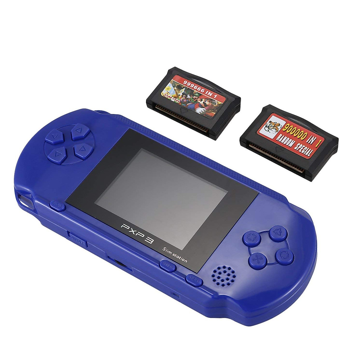 Tiamu 3 Inch 16 Bit Pxp3 Handheld Game Player Retro Video Game Console 150 Games Gaming Players Console(Blue) 187580A2