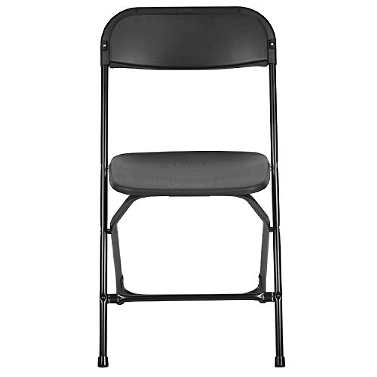 Flash Furniture Hercules Plastic Folding Chair - Black (10 Pack) | Lightweight, Durable, and Comfortable Event Chair | 650LB Weight Capacity