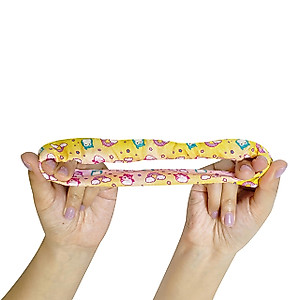 LUV HER Squishmallows Cute Scrunchies for Girls - 4 Large Printed Hair Scrunchies with Your Favorite Characters, Ages 8+