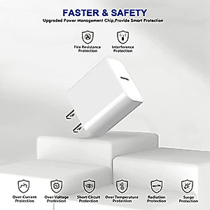 3Pack USB C Charger,Apple Charger Adapter,Fast iPhone Charger Block, Quick Fast Charging PD Adapter Plug 20W Power Delivery Type C Fast Charging Block for iPhone 14 13 12 11 iPad Pro/Air/Mini/AirPods