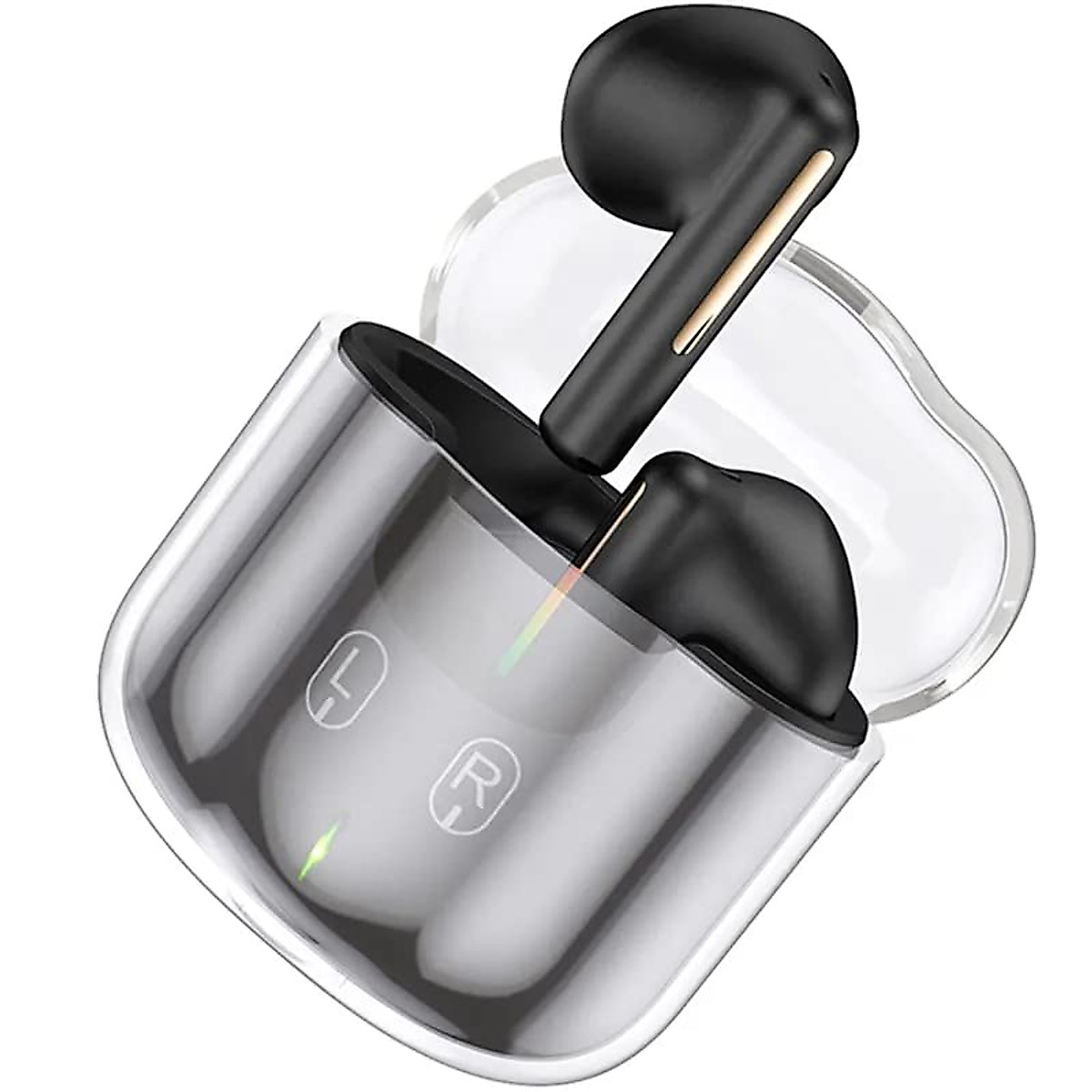 LmtLessDeals True Wireless Bluetooth Earbuds Smart Touch BT 5.3 (Black)