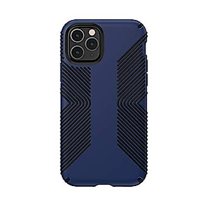 Speck Products Presidio Grip iPhone 11 Pro Case, Polycarbonate (PC), IMPACTIUM,Slim Fit,Coastal Blue/Black (129892-8531)