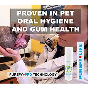 PUREFY Pet Dental and Breath Spray. Instantly Removes Bad Breath Odor. Helps Keep Pet Breath Fresh and Teeth Clean - Supports Gum Health. Cleared for Frequent Use.