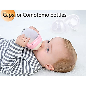 Baby Bottle Replacement Cap Lid for Comotomo 5 Ounce and 8 Ounce Silicone Bottle, 2 Count