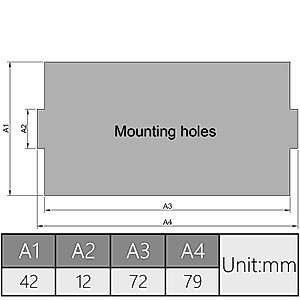 Fielect Digital DC Voltmeter Panel DC 0-600V LED Digital Volt Voltmeter Panel DC Voltmeter, 4 1/2 Digit