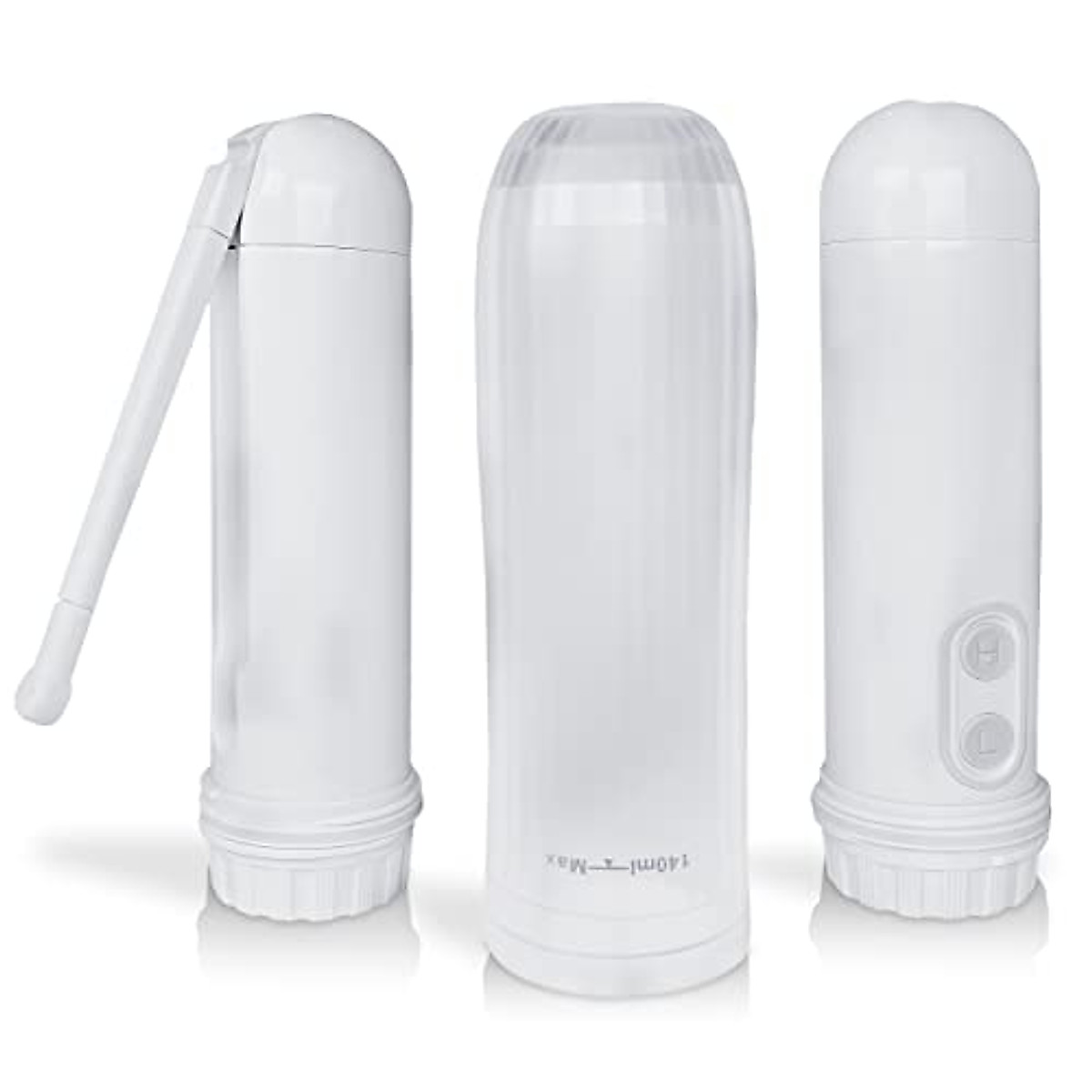 bidetmaster Portable Travel Bidet, 2 Pressure Options, Automatic Electric Bidet for Women & for Men, Personal Hygiene Cleaning, or Soothing Postpartum/Surgery and Care