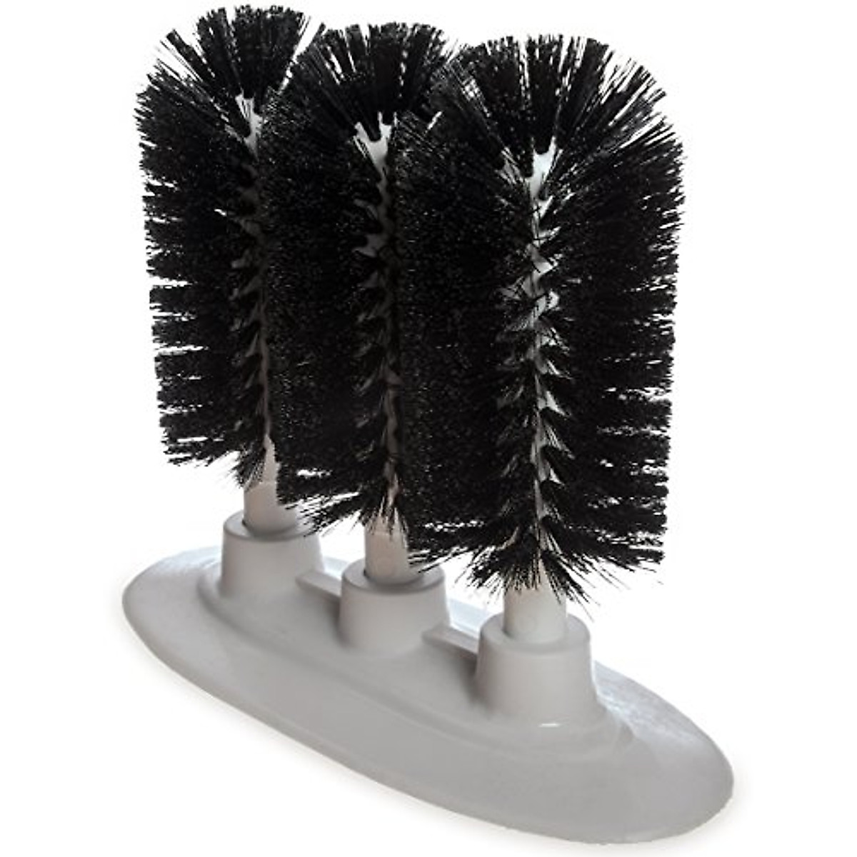 SPARTA 4046103 Plastic Glass Washer, Scrub Brush With Soft Bristles, 8 Inches, Black
