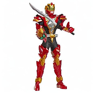 Power Rangers Dino Fury Spiral Strike Red Ranger, 12-inch Action Figures, Electronic Spinning and Light FX, Toys for 4 Year Old Boys and Girls and Up